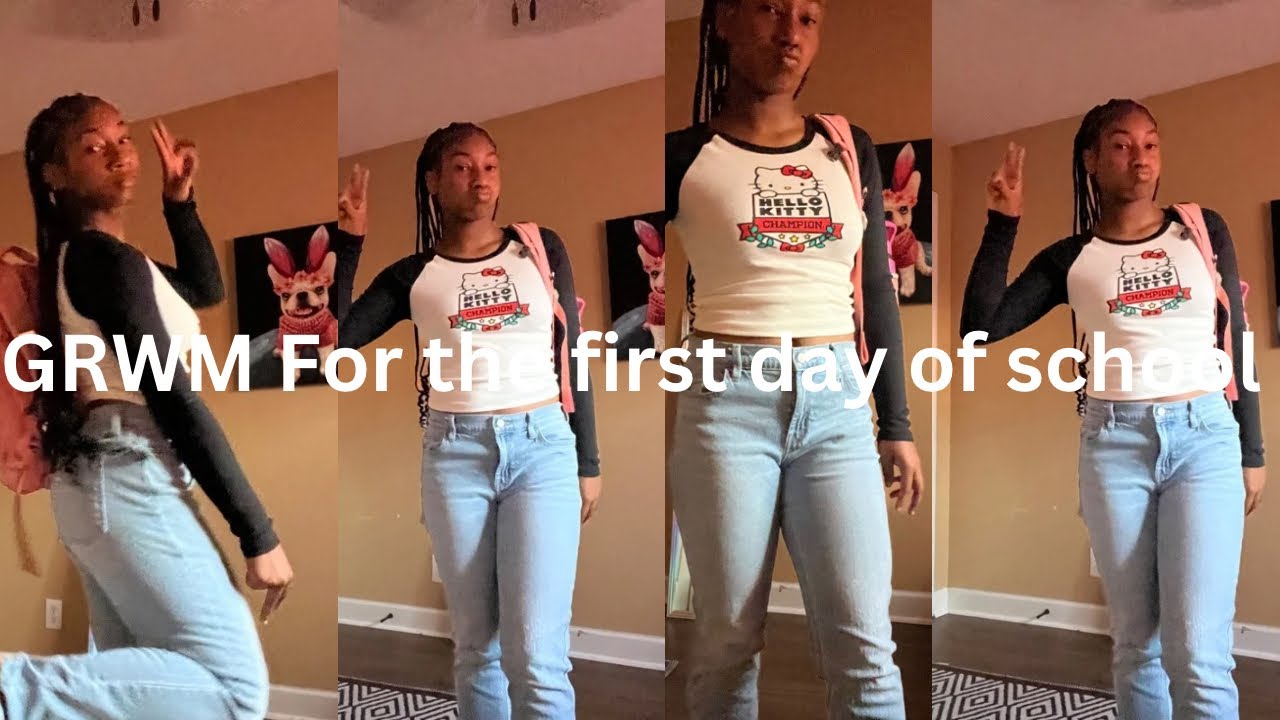 GRWM for the first day of school - YouTube