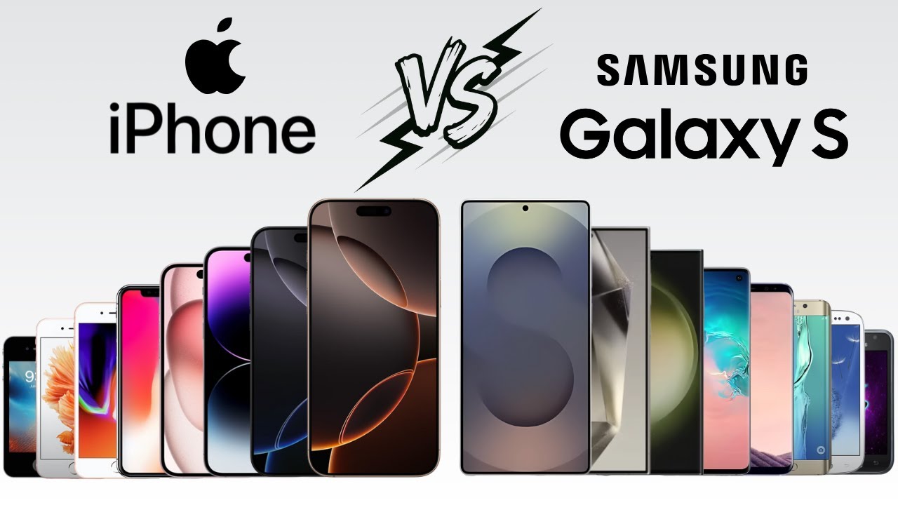 Apple iPhone vs Samsung Galaxy S Evolution - YouTube