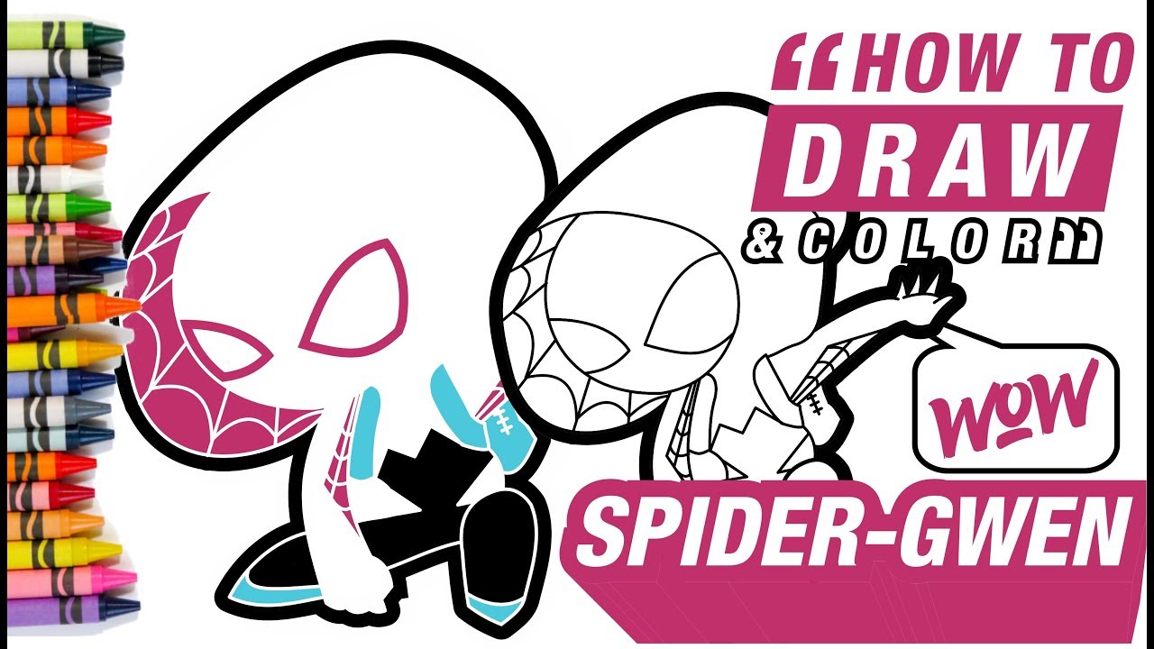 How to Draw Spider Gwen from Into the Spider Verse step by step and ...