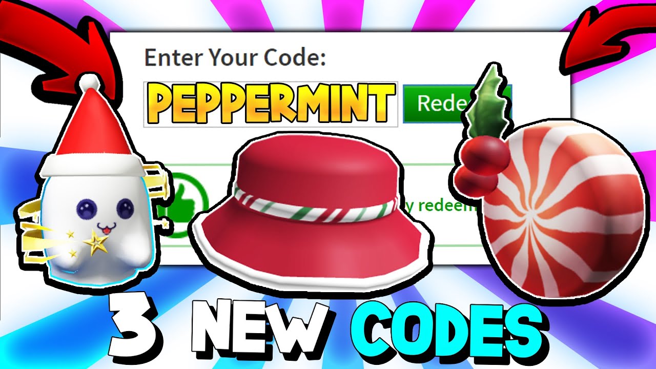 Peppermint Hat Roblox Promo Codes on ROBLOX 2021! || All Roblox Promo ...