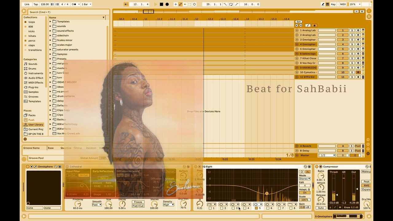 Making a fire beat for Sahbabii's new album Saaheem - YouTube