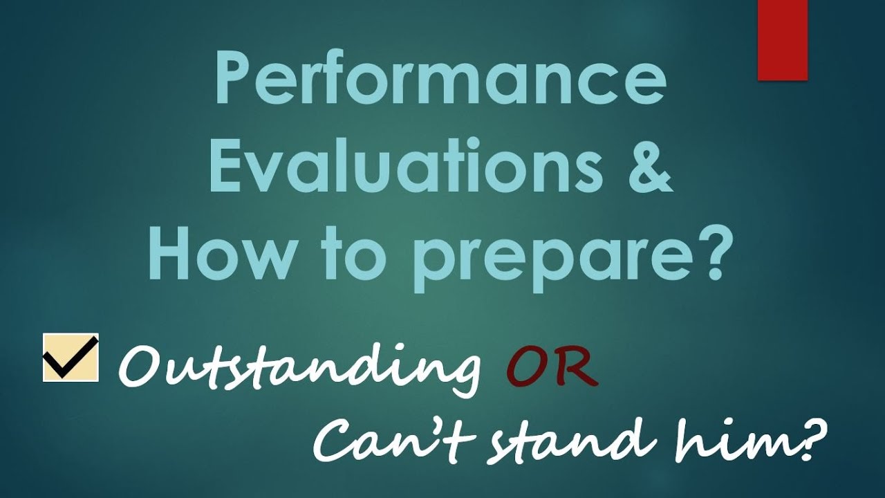 Performance Evaluations and How to prepare for them - YouTube