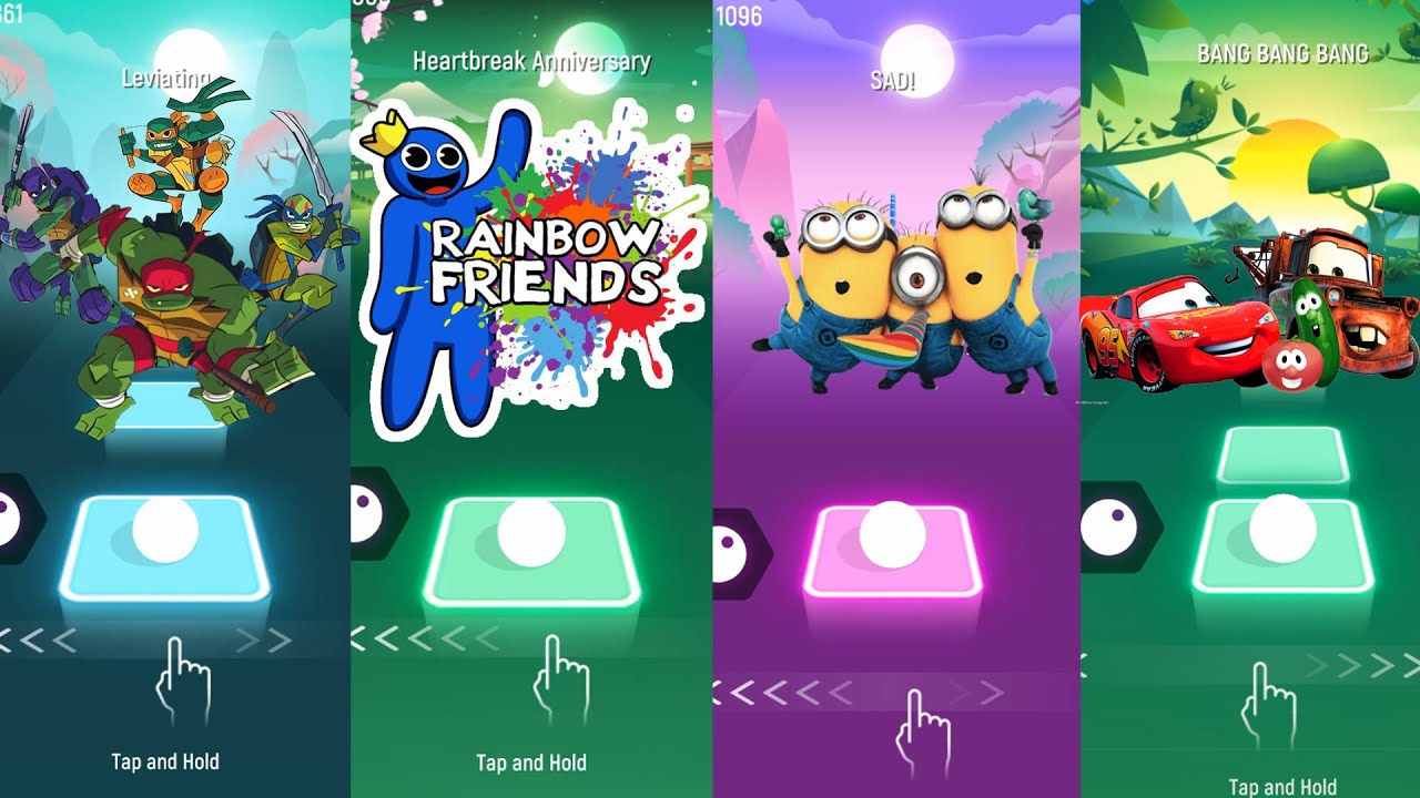 Teenage Mutant Ninja Turtles - rainbow friends - minions - Lightning ...