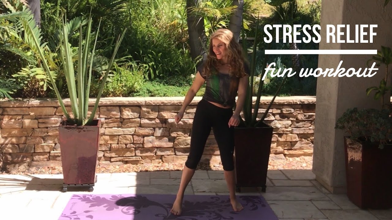 STRESS RELIEF low-impact fun CARDIO workout - YouTube