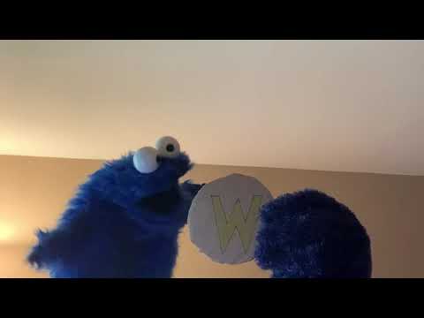 Cookie Monster: Letter Of The Day: W (60fps) - YouTube