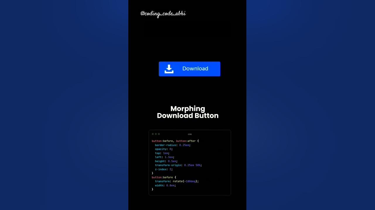 Css Downloading Button 🚀🚀🚀🚀 Css Htmlcss Html5css3 Csstips Animation Programmer Youtube