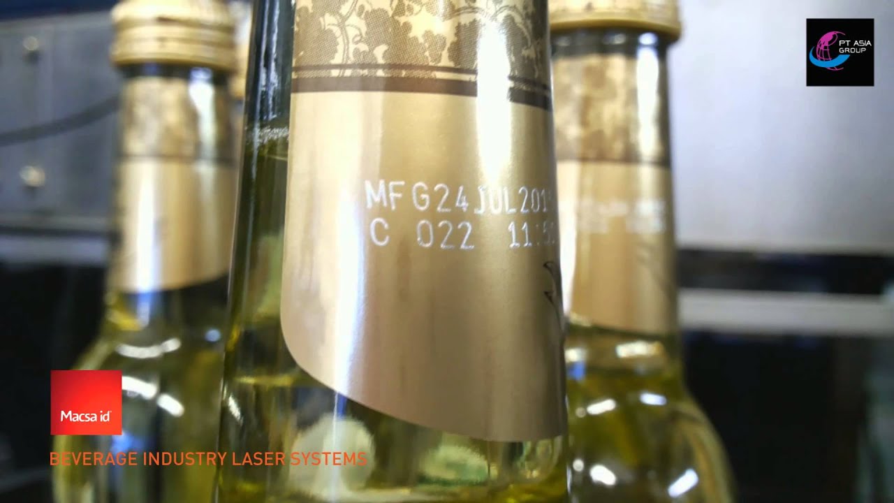 High performance CO2 Laser | marking labels on the bottles for beverage ...