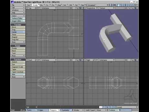 Tutorial Subpatch Tubes in lightwave - YouTube