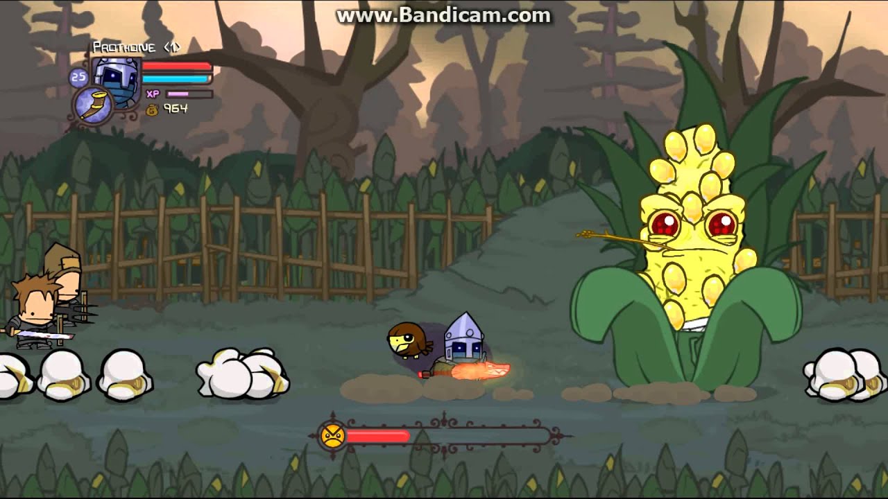 Castle Crashers - Industrialist vs. Corn Boss [Normal] - YouTube