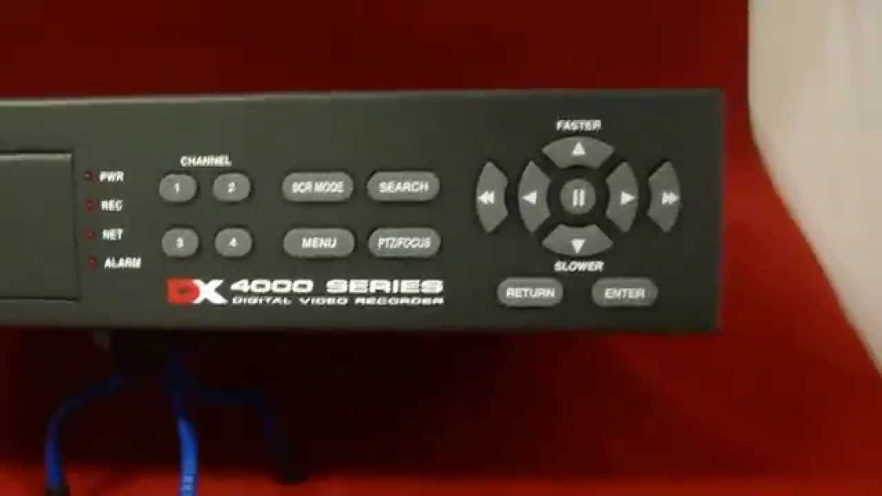 DX4004-250 Dvr Pelco 4 canales - YouTube