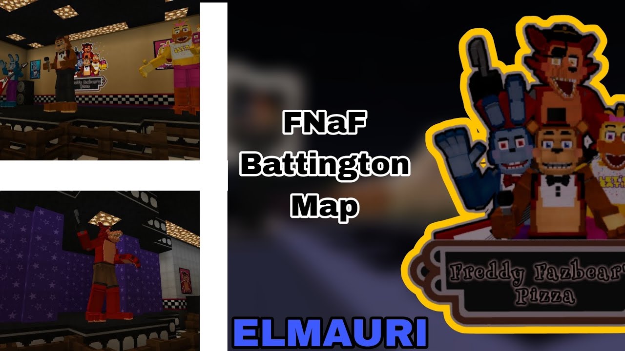 FNaF Battington Minecraft Bedrock Map | ELMAURI - YouTube