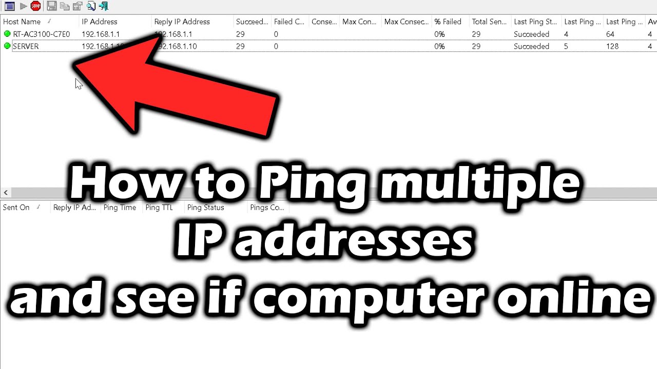 How To Ping Multiple IP Addresses YouTube