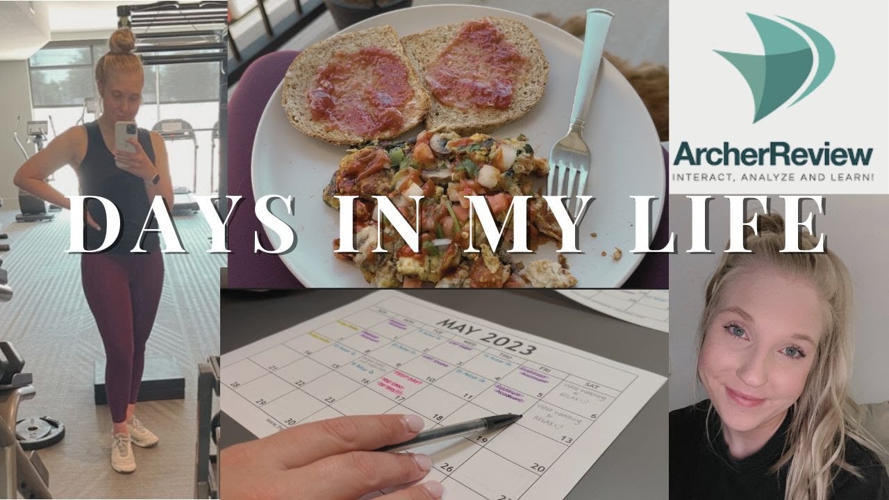 DAYS IN MY LIFE | study plan for the next-gen NCLEX, Archer practice ...