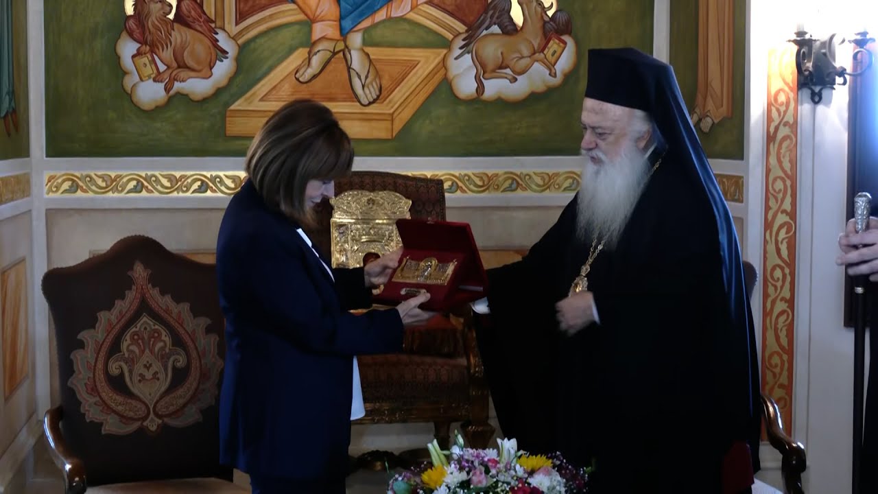 Στην Παναγία Σουμελά, στην Καστανιά Ημαθίας, η Κατερίνα Σακελλαροπούλου ...