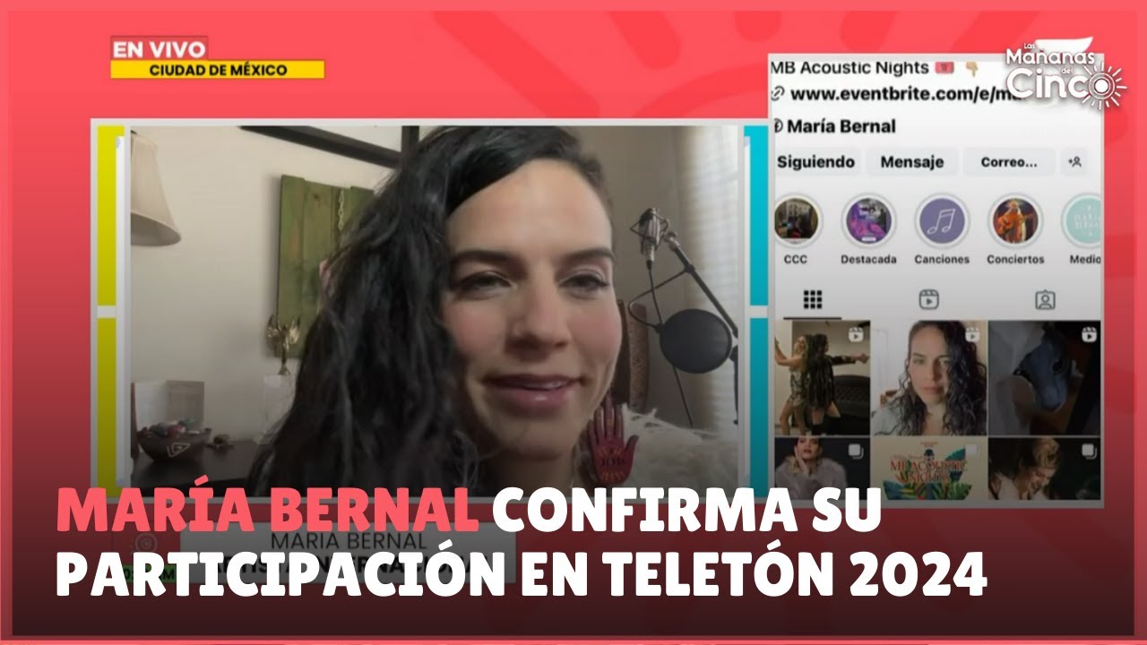 María Bernal confirma su participación en la Teletón 2024 de Honduras ...