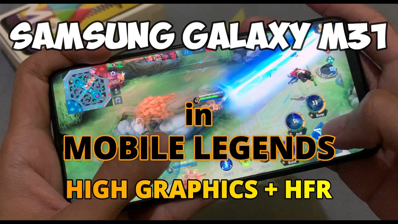 Mobile Legends in Samsung Galaxy M31 - YouTube