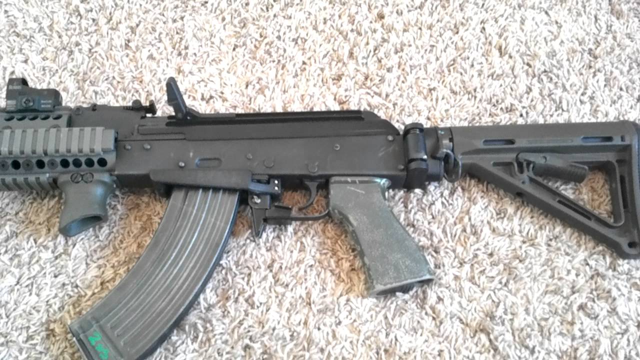 Mini Draco SBR Linch Charging Handle - YouTube