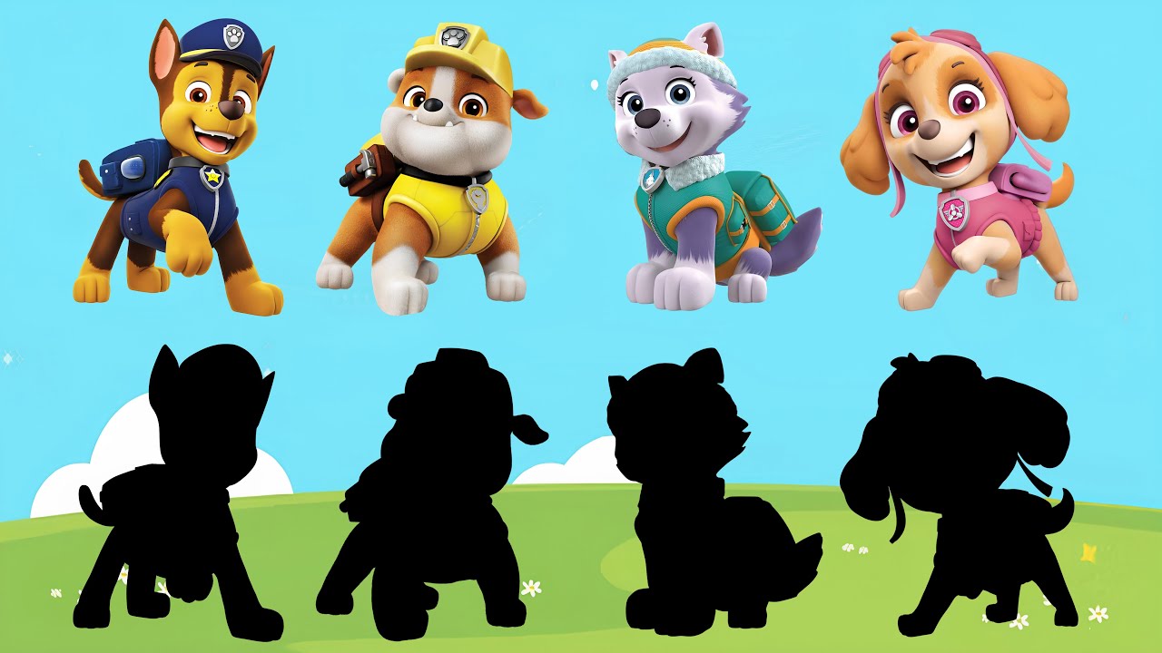 Paw Patrol Dress Up & Learn Shape Learn Colors! Kids Coloring with ...