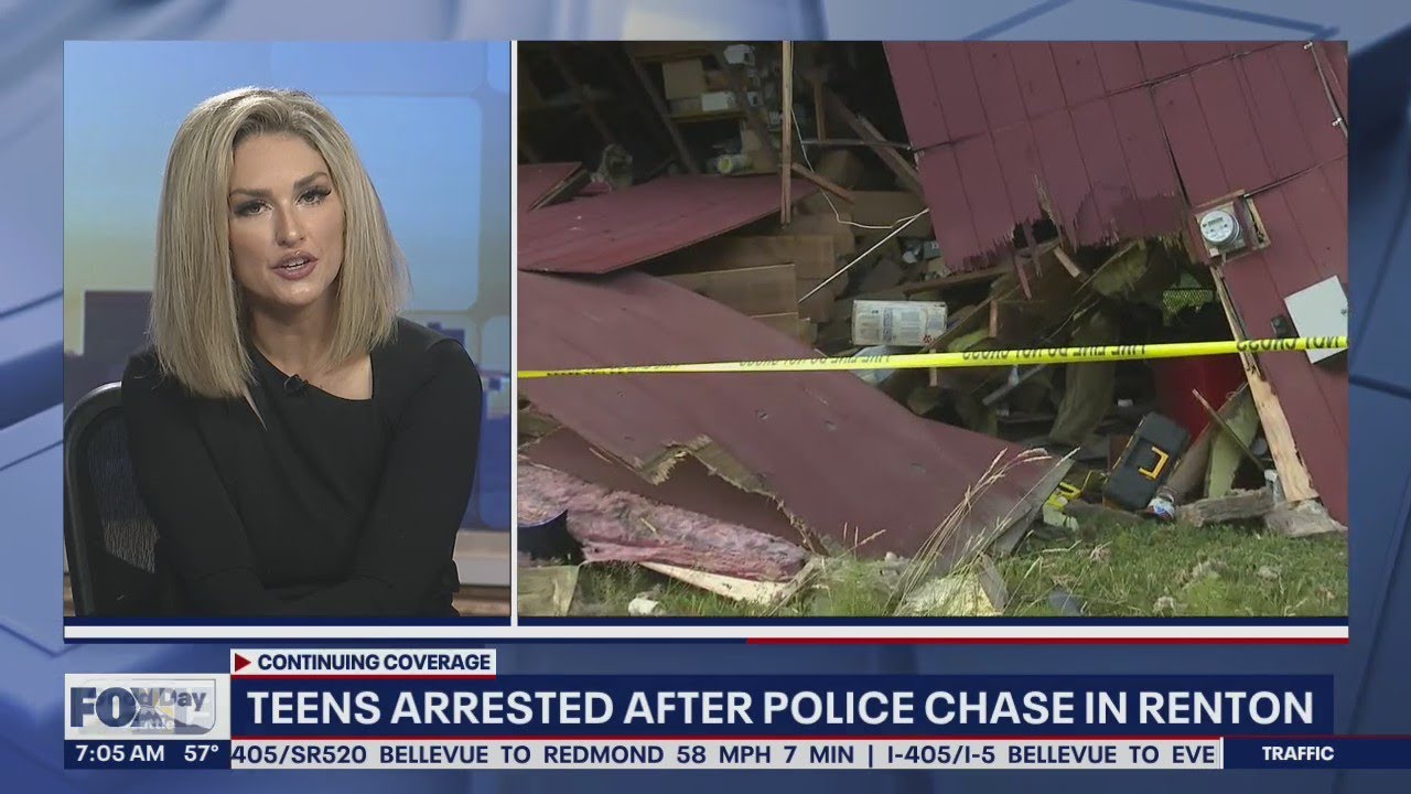 Teens arrested after police chase in Renton | FOX 13 Seattle - YouTube