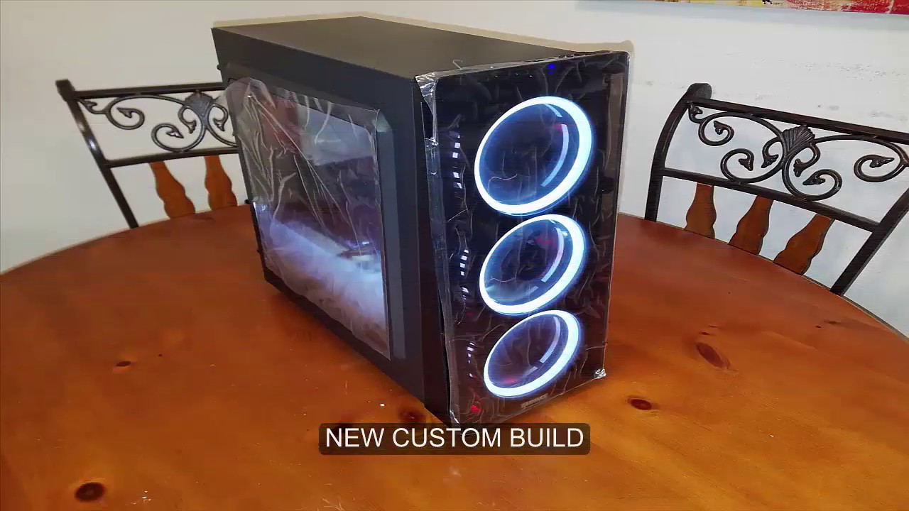 CUSTOM RE-MADE RED AND WHITE PC - YouTube