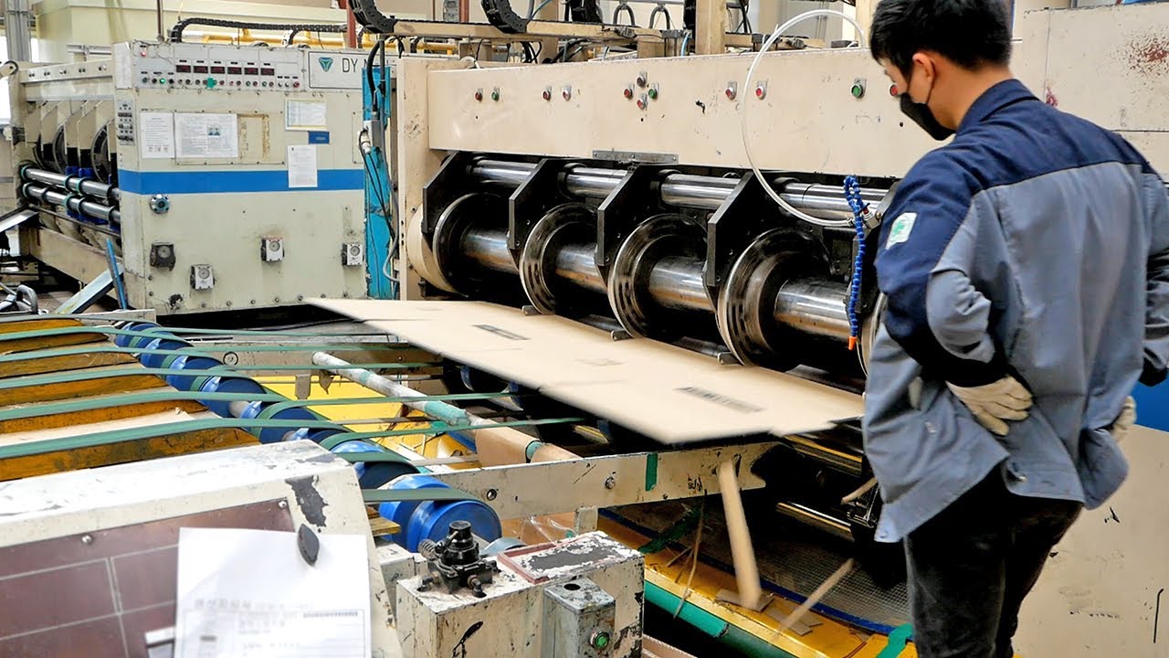 📦Process of Creating a Customized Delivery Box. Box Production Plant in ...