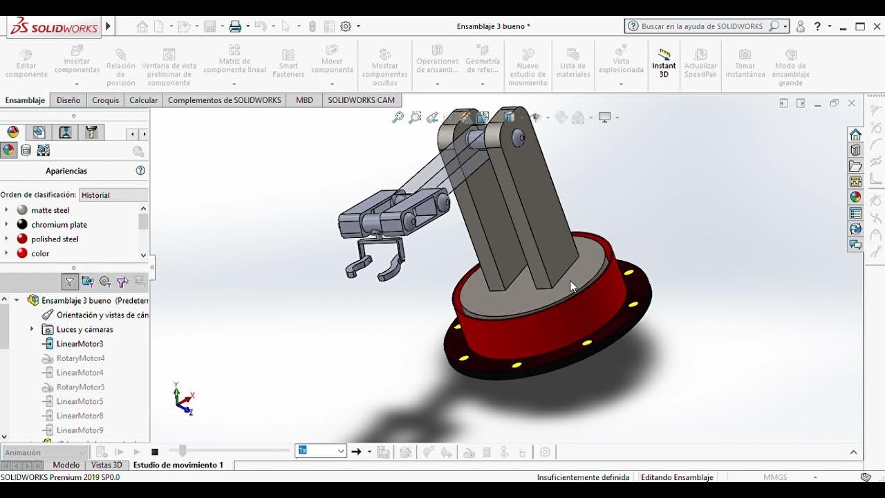 Brazo robótico SolidWorks video - YouTube