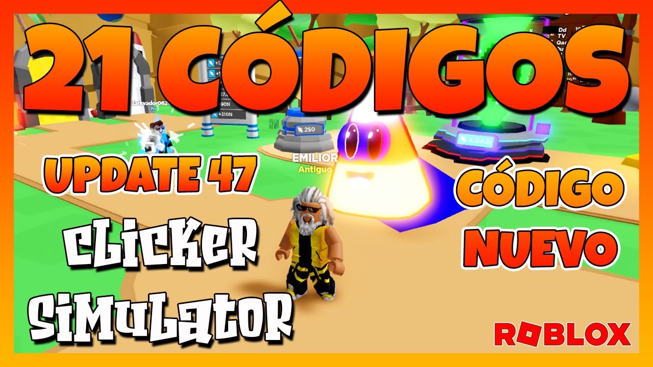 *Nuevo código* ⚡ 21 CODIGOS de CLICKER SIMULATOR ⚡ Update 47 ⚡ Códigos ...