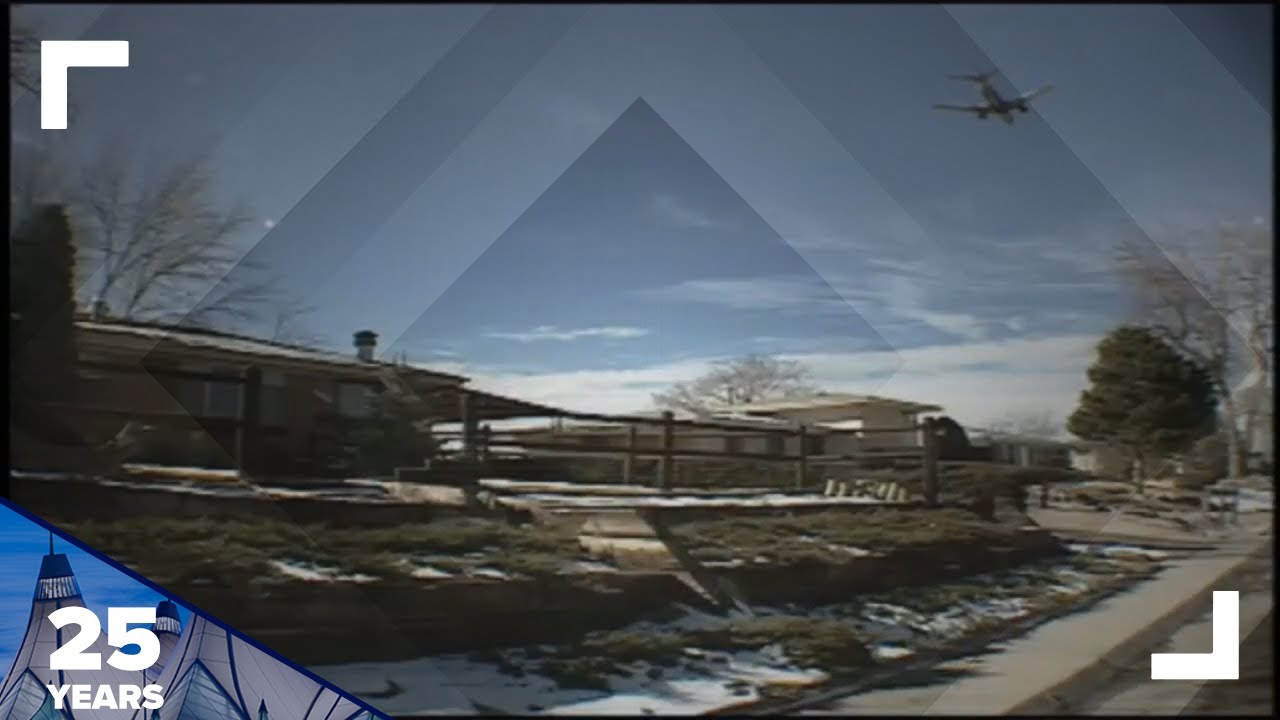 Planes used to constantly fly over one Denver neighborhood - YouTube