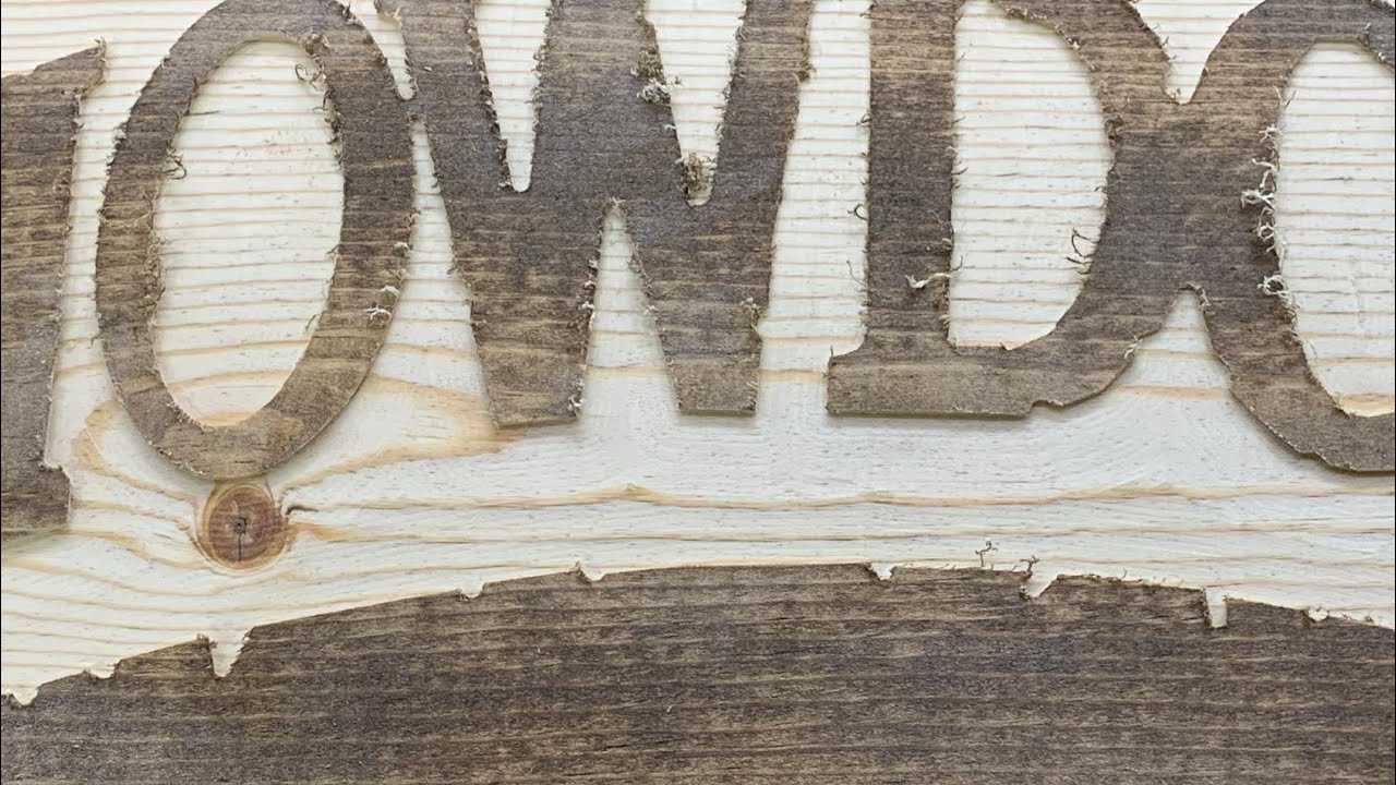 CNC machining a Custom ordered Wood sign made using Shapeoko XXL CNC ...