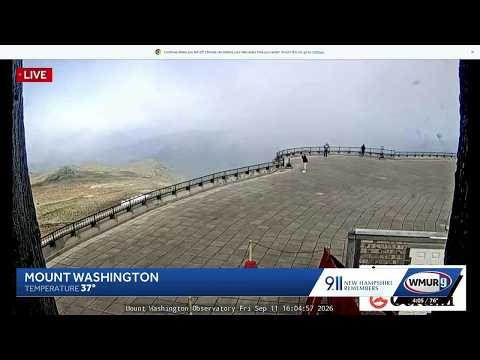 Beams of light on Mount Washington honor 9/11 victims