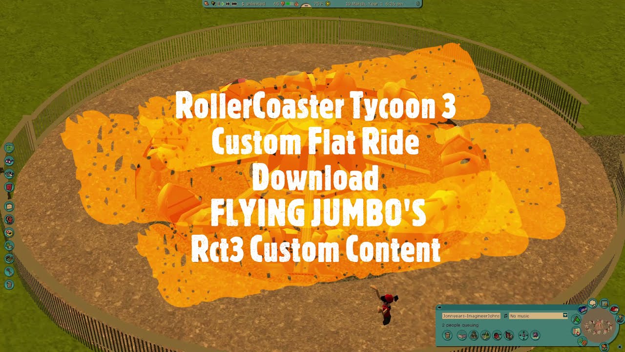 RollerCoaster Tycoon 3 Custom Flat Ride Download FLYING JUMBO'S Rct3 ...