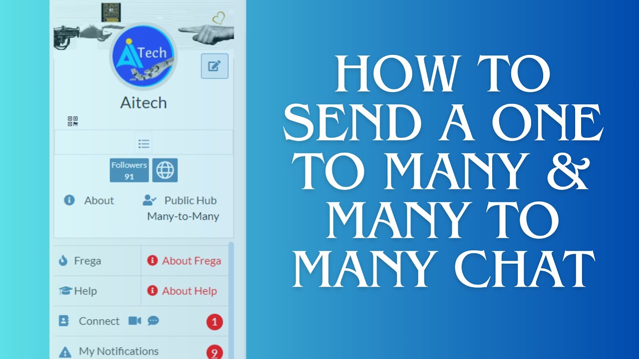 How to send a one to many/many chat - YouTube