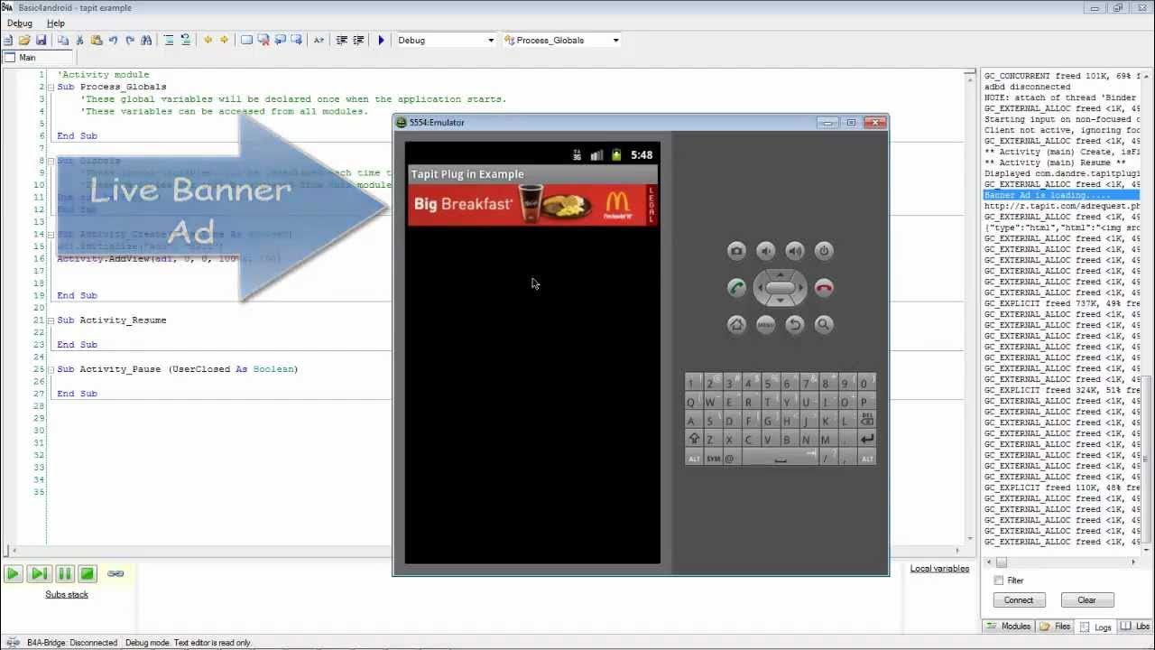 Basic4Android Plugin Tutorial Video - YouTube