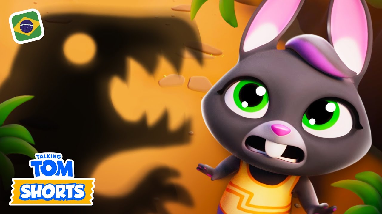 Perseguição Pré-histórica! 🦕💨 Talking Tom Curtas: Corridas Épicas - YouTube