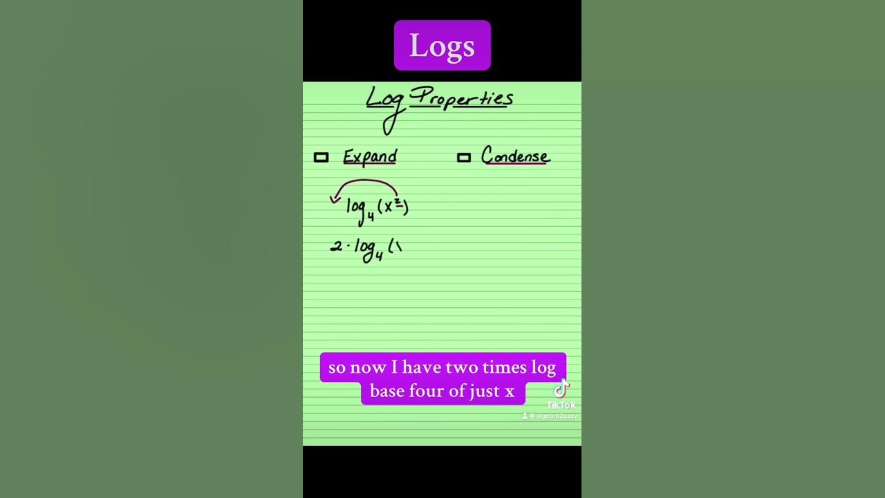 Log Properties - YouTube