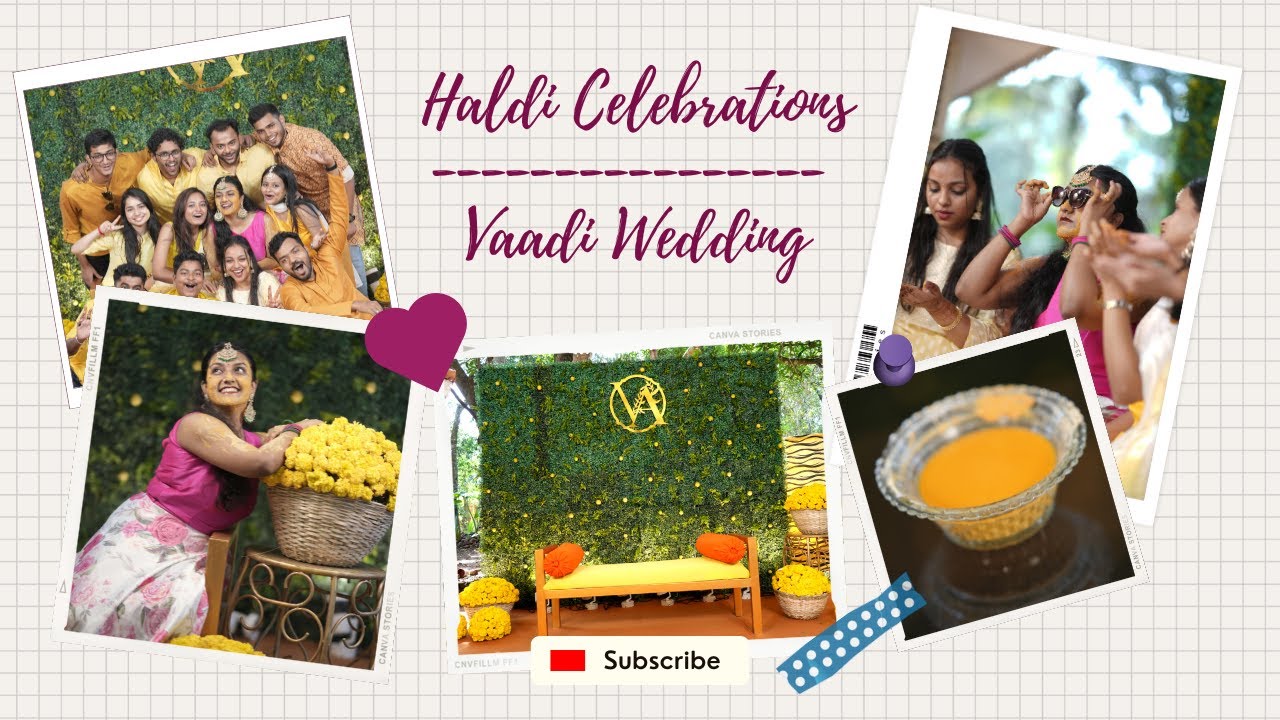 Haldi Celebration | Kerala Hindu Wedding | Team Bride | Friends - YouTube