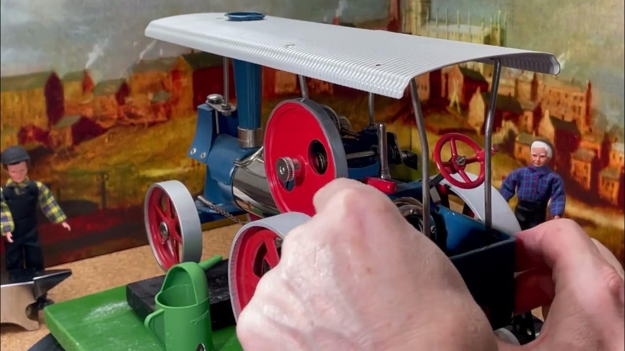 Mobile Dampfmaschine Teil 3 - Dampftraktor Wilesco D40 unter Dampf und "in Bewegung" - YouTube