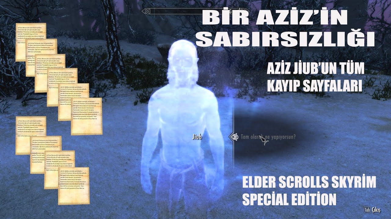 BİR AZİZ'İN SABIRSIZLIĞI - ELDER SCROLLS SKYRİM SPECIAL EDITION - YouTube