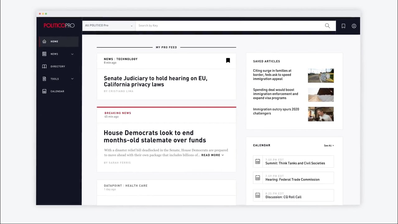 Client Project: POLITICO Pro, App Product Launch - YouTube