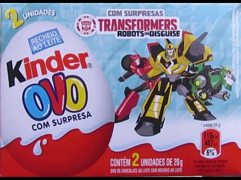 Kinder Ovo Transformers Robots in Disguise Ovos Surpresa - Kinder ...