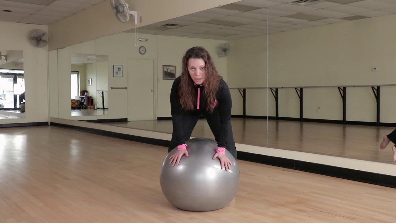 Four Point Balance on Ball - YouTube