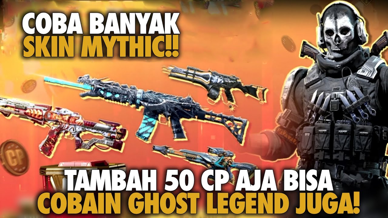 UPGRADE TRIAL MYTHIC DAN BUKA GHOST LEGEND 50 CP!! CODM INDONESIA - YouTube