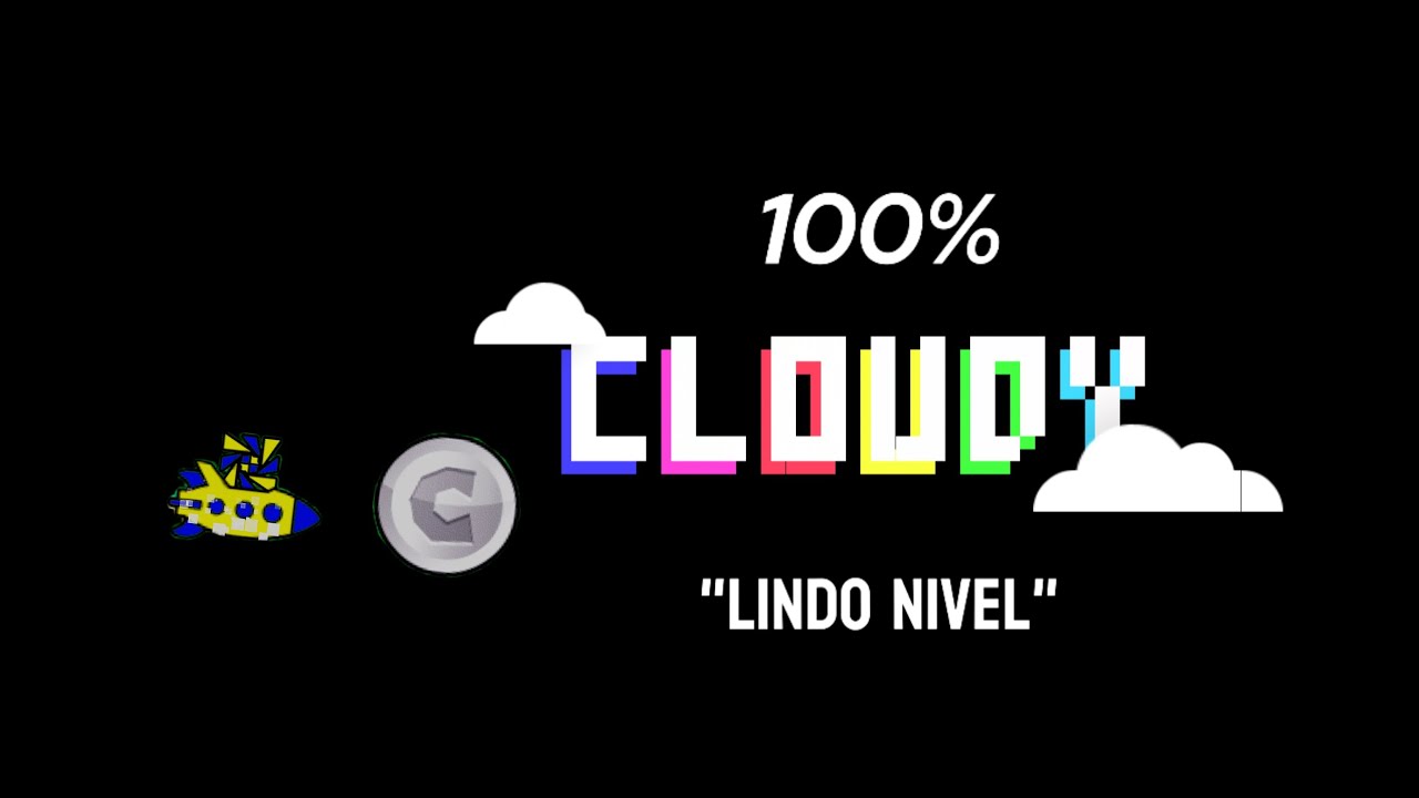 The most beautiful level in Geometry dash? Cloudy - YouTube