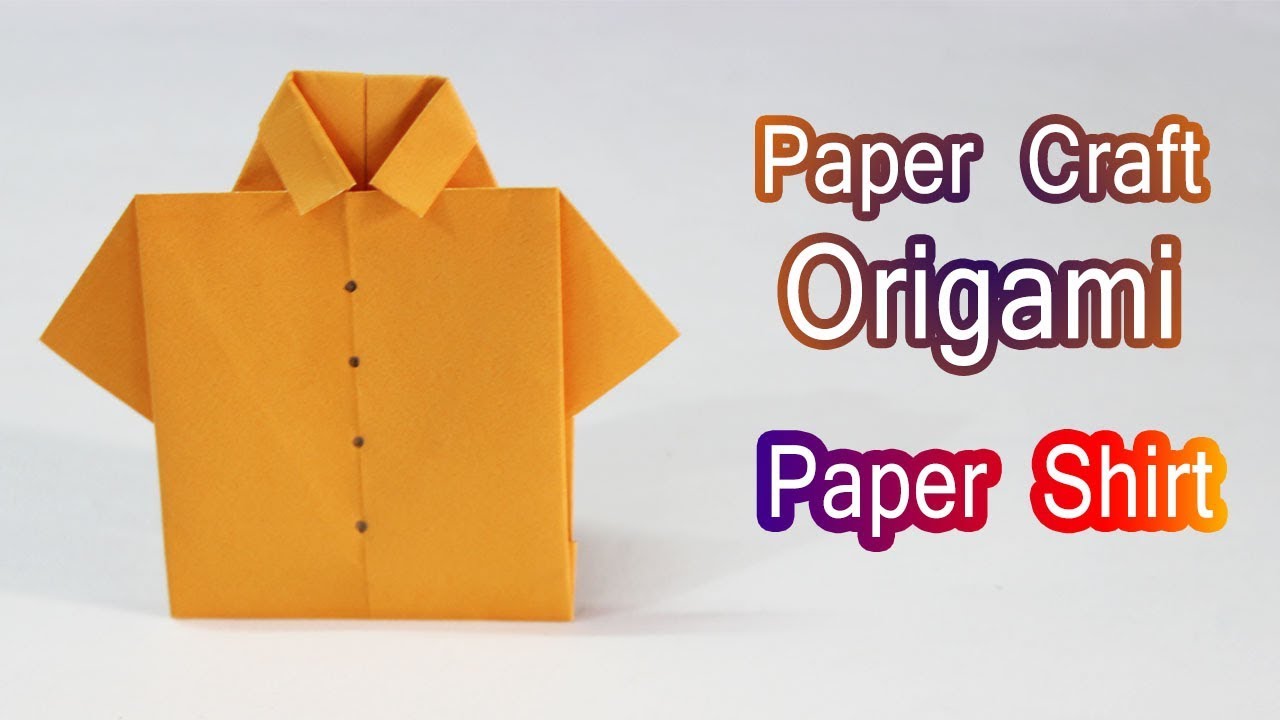 DIY Origami Shirt - How to make Paper Shirt - Shirt in Paper - Kids ...