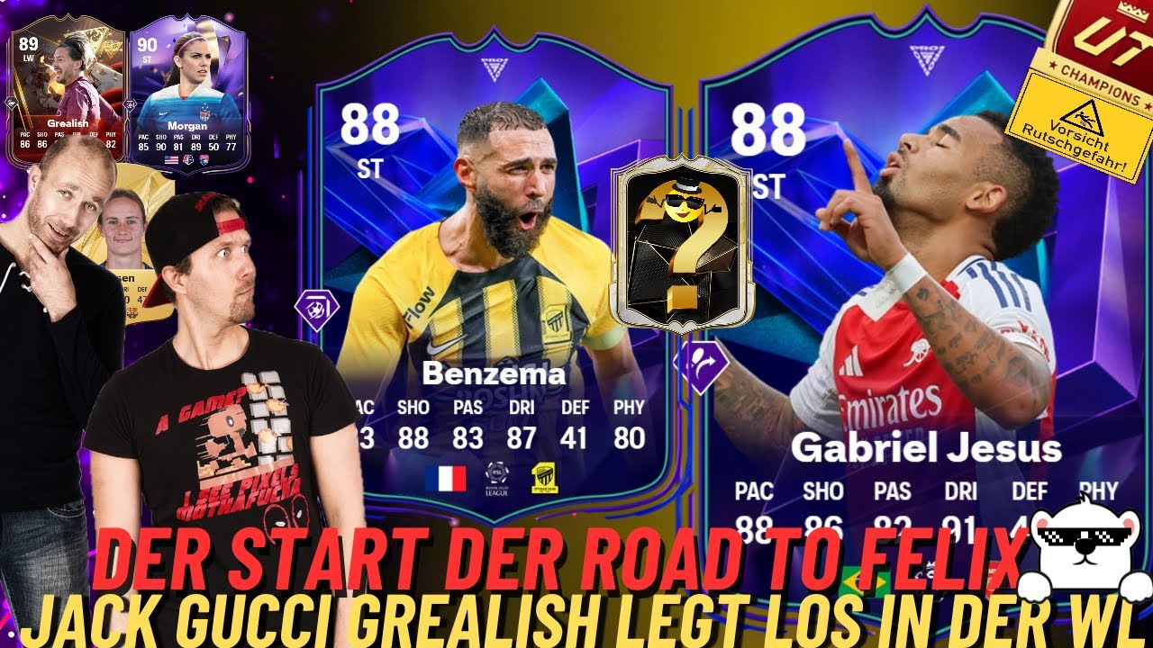 DER START DER ROAD TO FELIX 😱 JACK GUCCI GREALISH LEGT LOS IN DER WL🔥🔥 ...