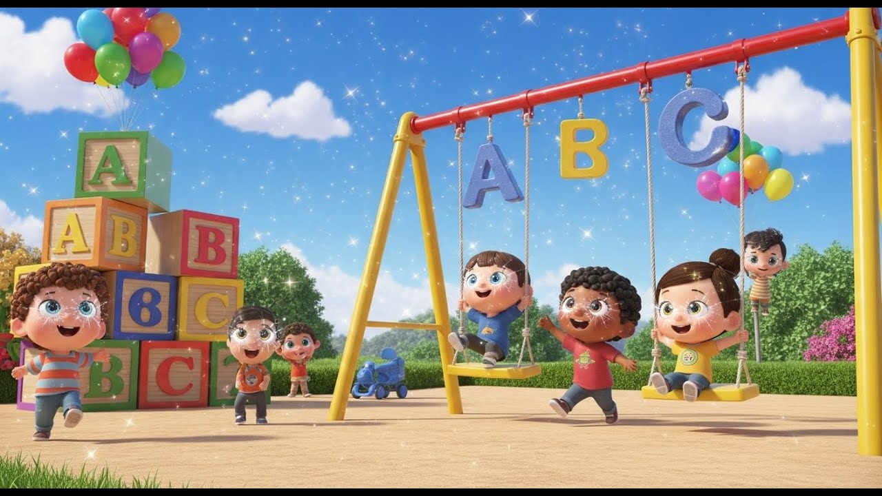ABC Letters at the Playground | Alphabet Nursery Rhyme Song for Kids ...