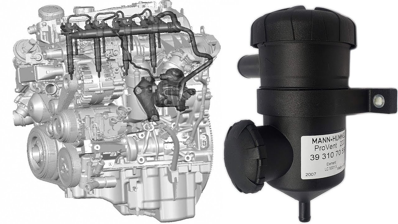 BMW 5 Series E60 / E61 Oil Catch Can Installation with Mann Provent 200 N47 Engine - YouTube