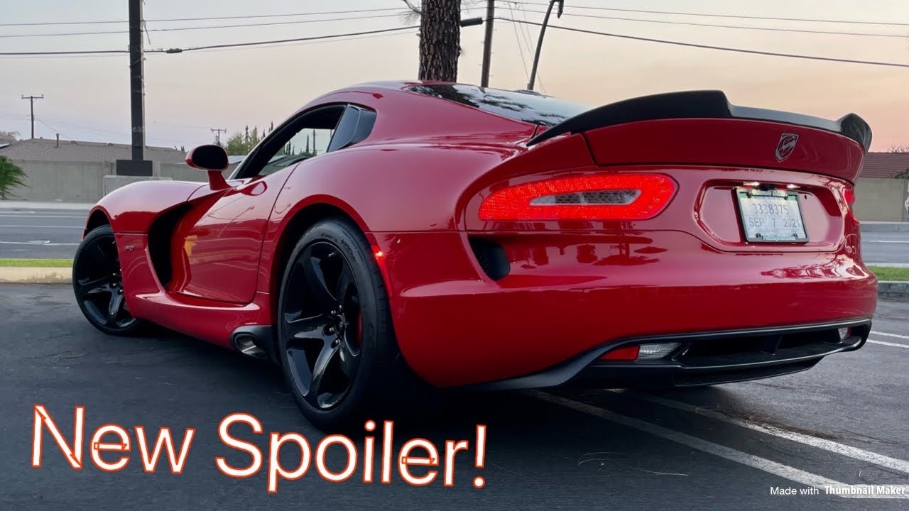 Viper gets an OEM TA Wing! - YouTube