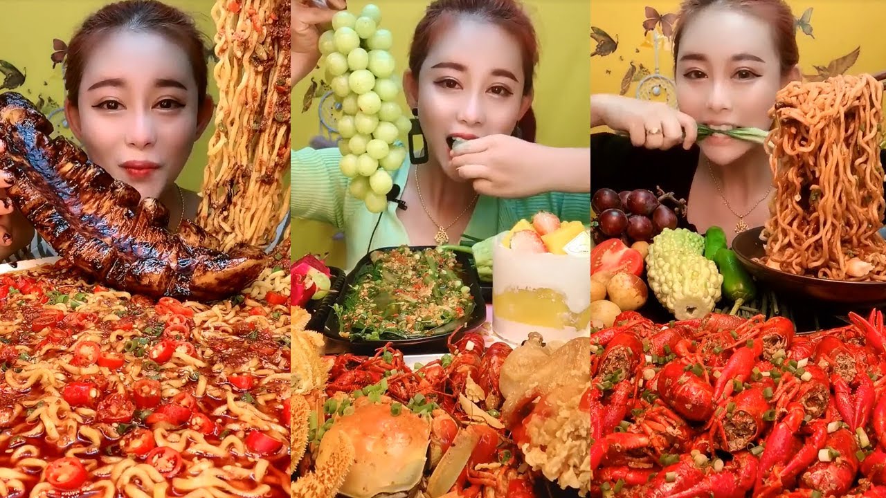 Chinese various food challenges Eating show Vol 17 - YouTube