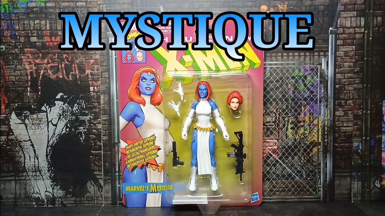MARVEL LEGENDS MYSTIQUE RETRO CARD REVIEW - YouTube